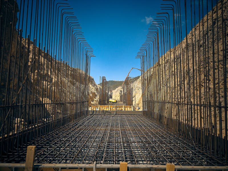 Underground Tunnel in Open Pit Under Construction Stock Photo - Image ...