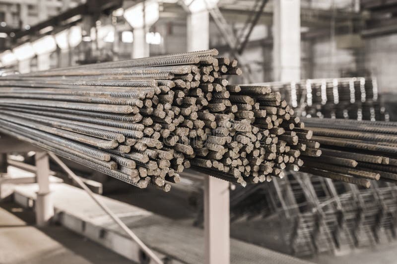 Reinforcement of Concrete Structures on Plant. Armature Storage ...