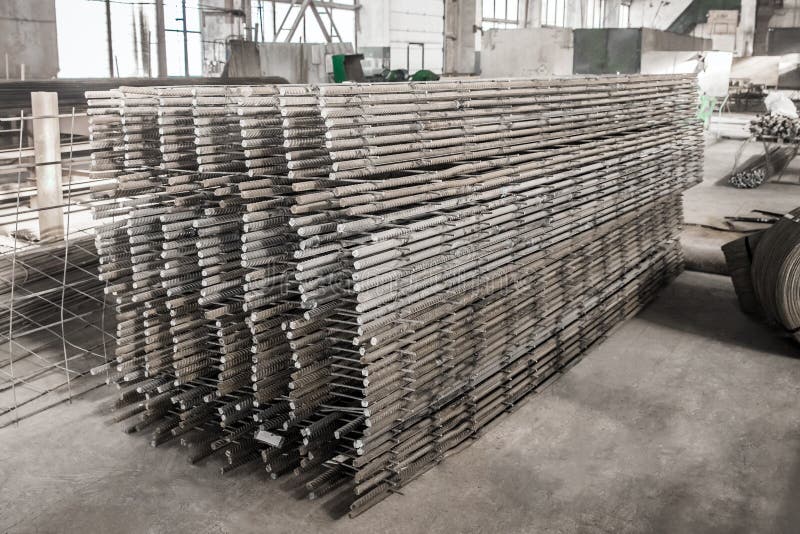 Reinforcement of Concrete Structures on Plant. Armature Storage ...