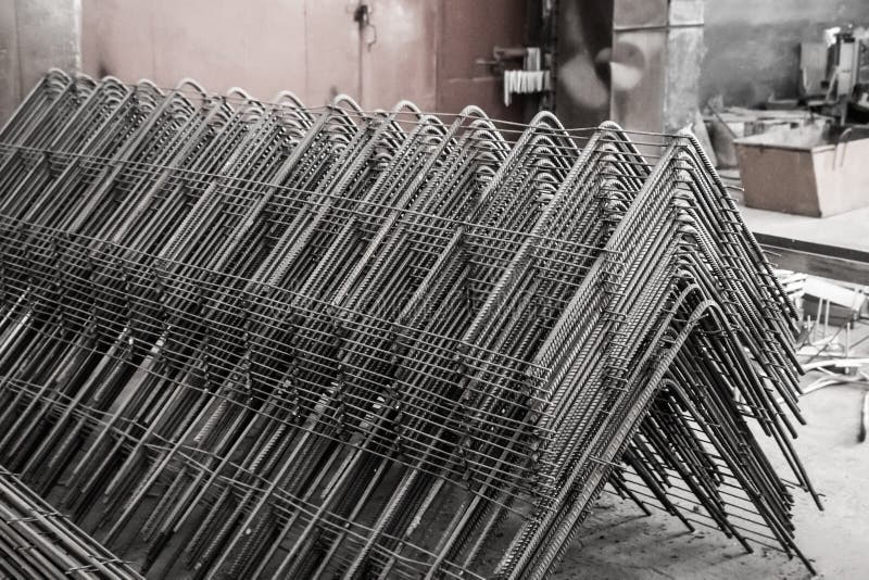 Reinforcement of Concrete Structures on Plant. Armature Storage ...