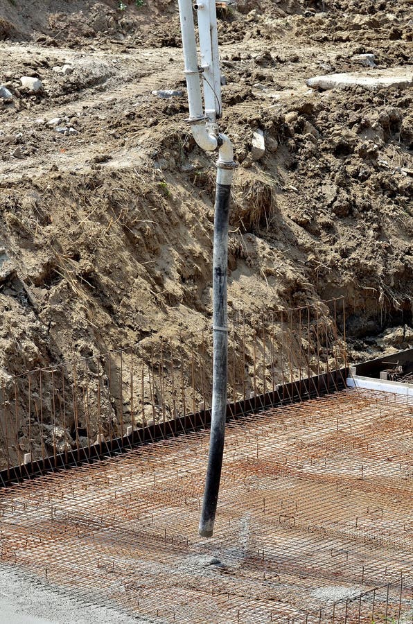 Reinforcement the Ground with Cement Stock Photo - Image of ...