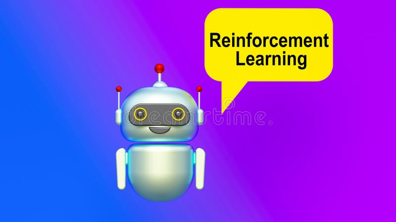 Reinforcement Learning Text in Speech Bubble and Helpful 3d Artificial ...