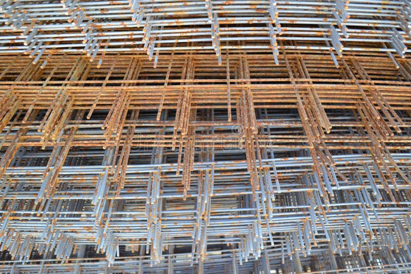 Reinforcement mesh stock photo. Image of supply, walls - 221808294