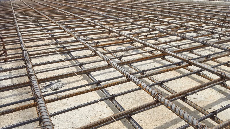 Reinforcing Steel Bars for Building. Stock Image - Image of ...