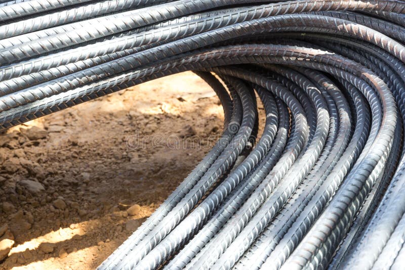 Reinforcement steel bars stock image. Image of construct - 80736151