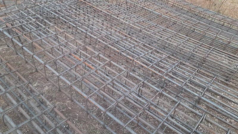 Reinforcement Steel Column Structure for Building Construction. the ...