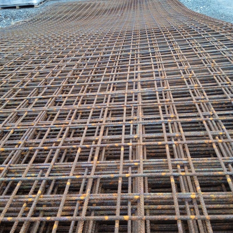 Reinforcement and Structural Steel in Construction Stock Image - Image ...