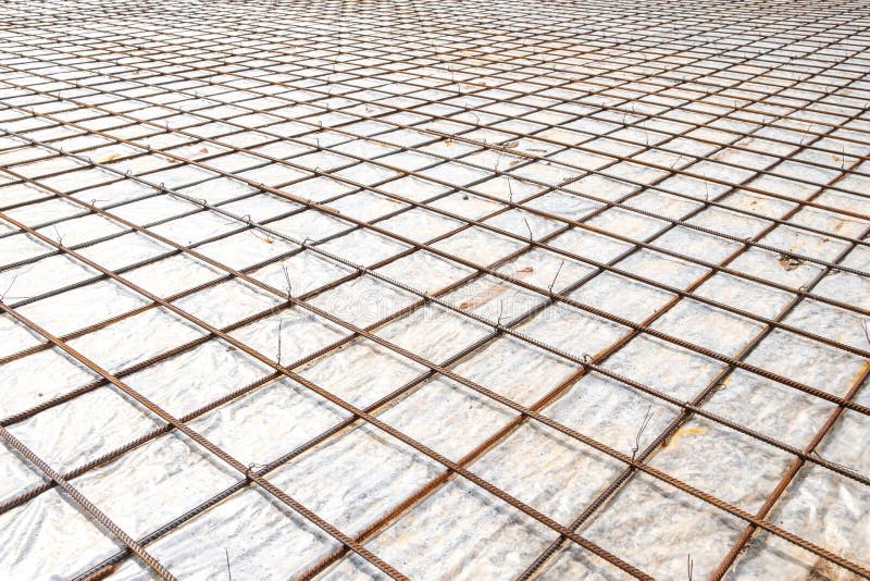 Reinforcement Tying for the Base Plate Stock Image - Image of material ...