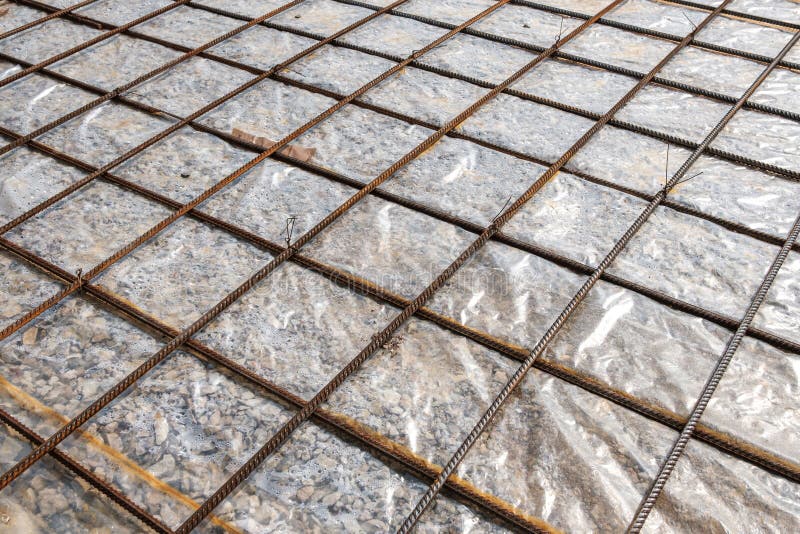 Reinforcement Tying for the Base Plate the Process of Preparing Stock ...