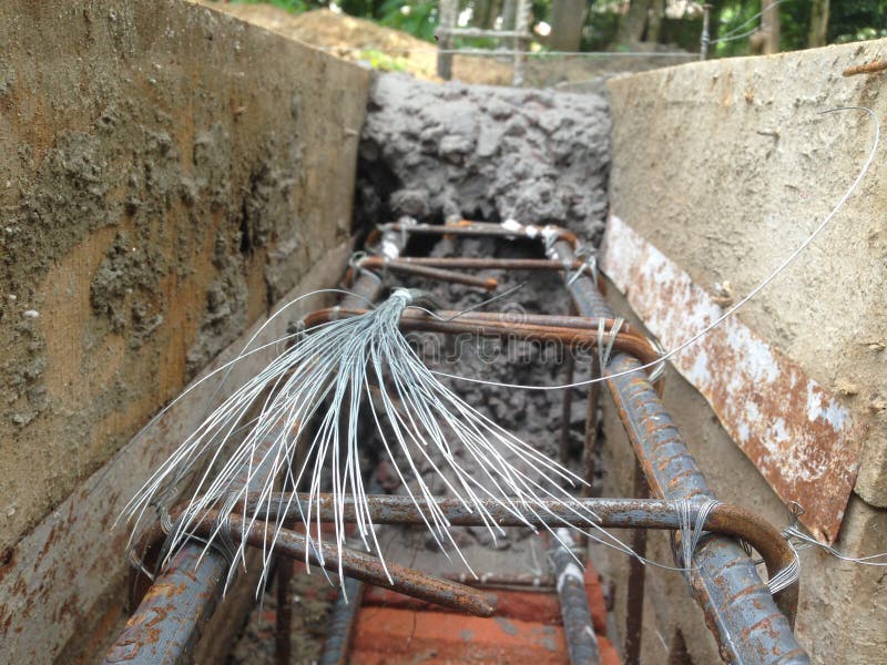 Reinforched Concrete Rod Structure for Constructions Stock Photo ...