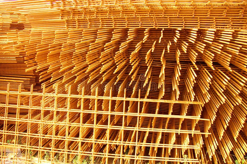 Reinforcing bar stock photo. Image of outdoors, cement - 5884034