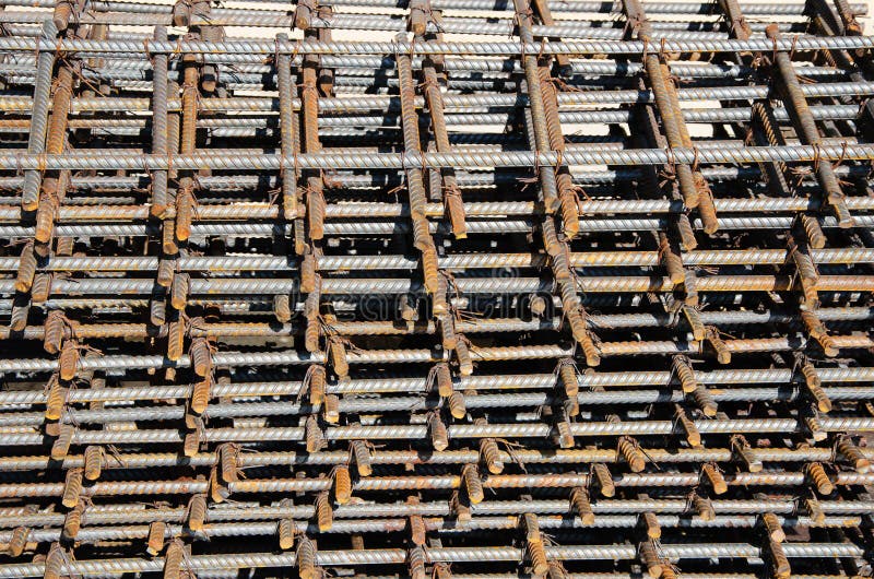 Reinforcing Steel Bars for Building Stock Image - Image of concrete ...