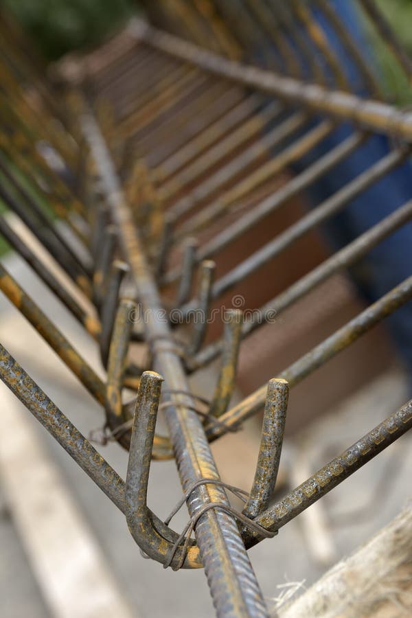 Reinforcing Steel Bars for Building Armature Stock Photo - Image of ...