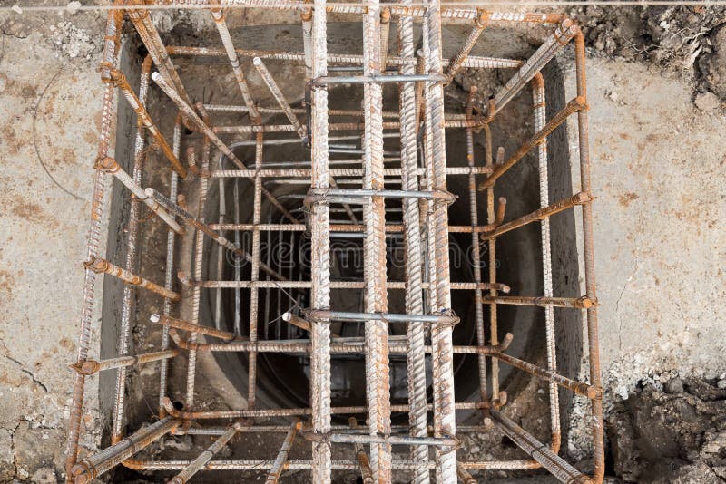 Reinforcing Steel Bars for Building. Stock Image - Image of build ...