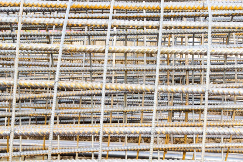 Reinforcing Steel Bars Used in Construction Site Stock Image - Image of ...