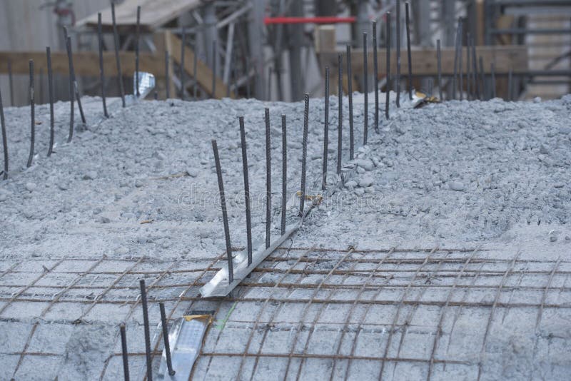 Reinforcing Steel or Construction Steel for Building Stock Image ...