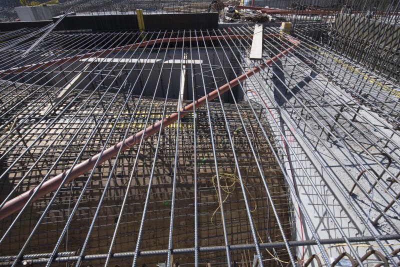 Reinforcing Steel or Construction Steel for Building Stock Image ...