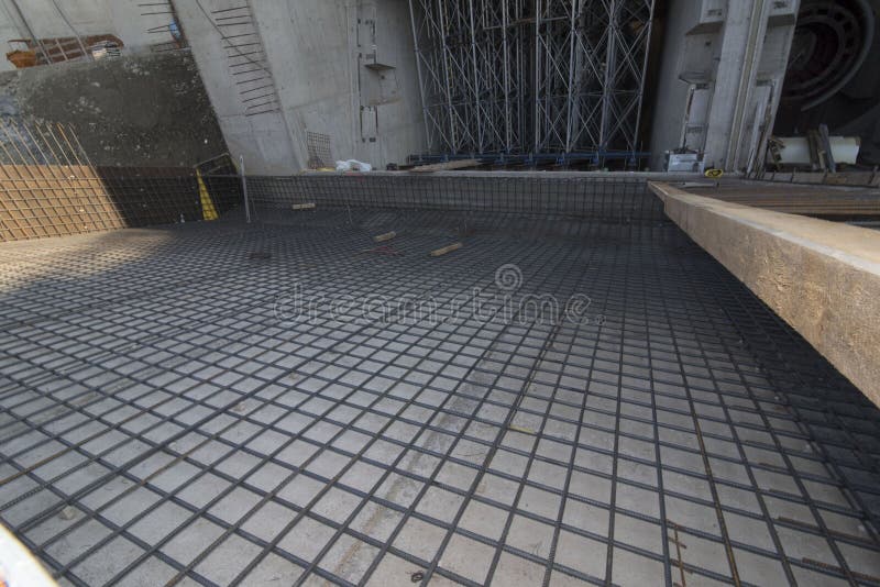 Reinforcing Steel or Construction Steel for Building Stock Photo ...
