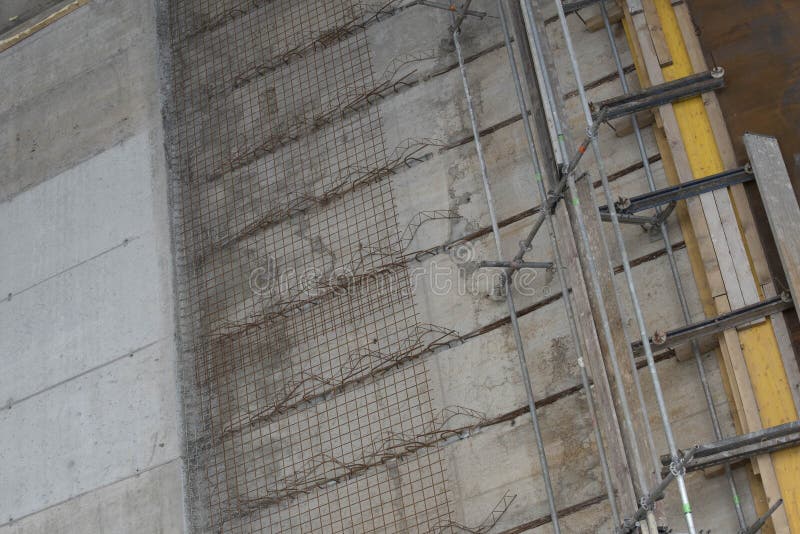 Reinforcing Steel or Construction Steel for Building Stock Image ...