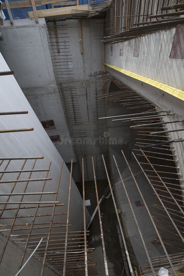 Reinforcing Steel or Construction Steel for Building Stock Image ...