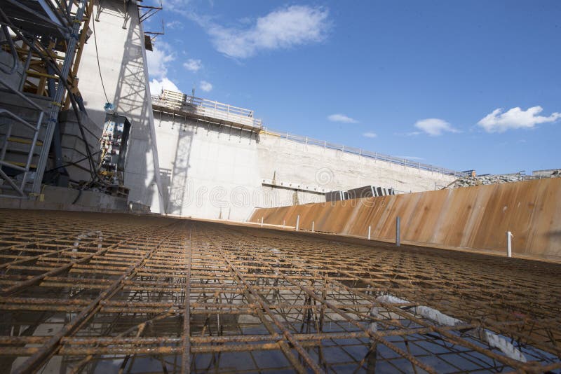 Reinforcing Steel or Construction Steel for Building Stock Photo ...