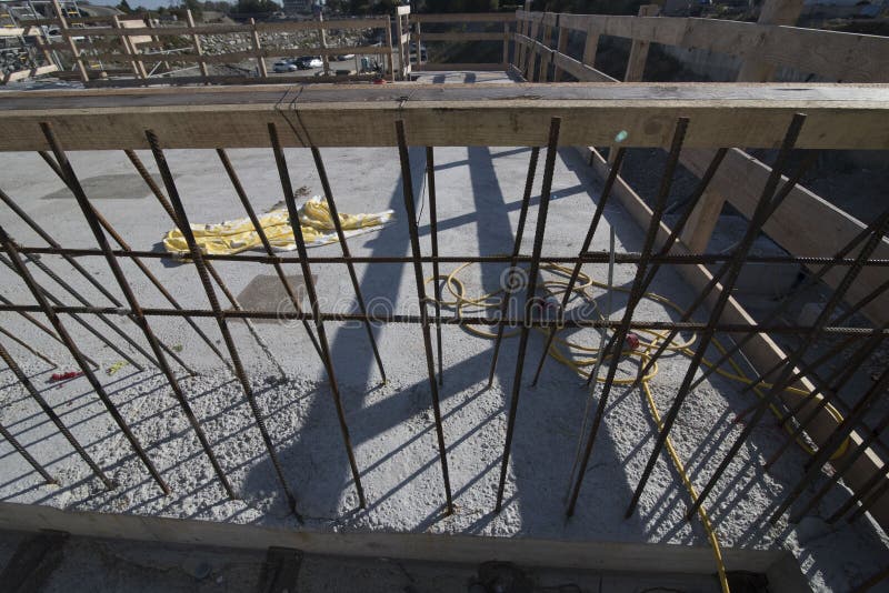 Reinforcing Steel or Construction Steel for Building Stock Image ...