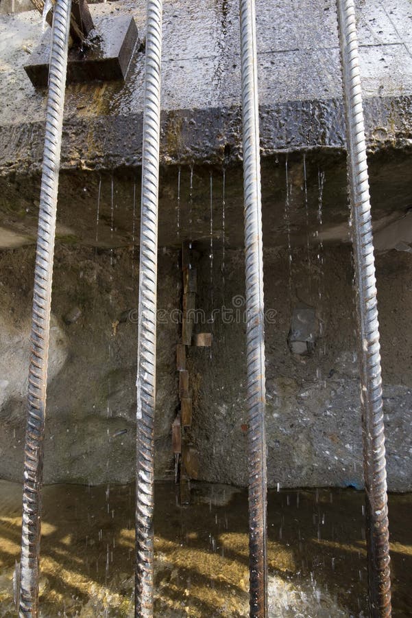 Reinforcing Steel or Construction Steel for Building Stock Photo ...