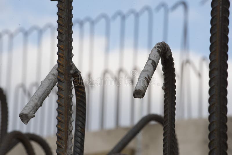 Reinforcing Steel or Construction Steel for Building Stock Photo ...