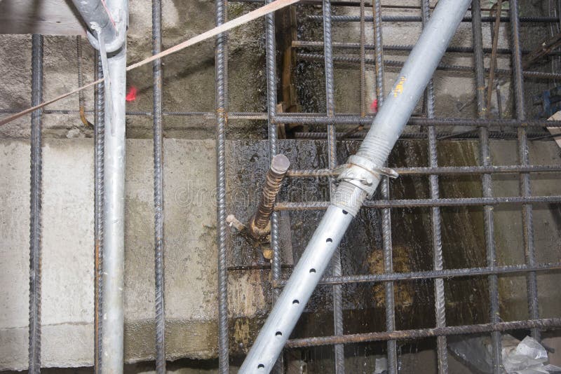 Reinforcing Steel or Construction Steel for Building Stock Image ...