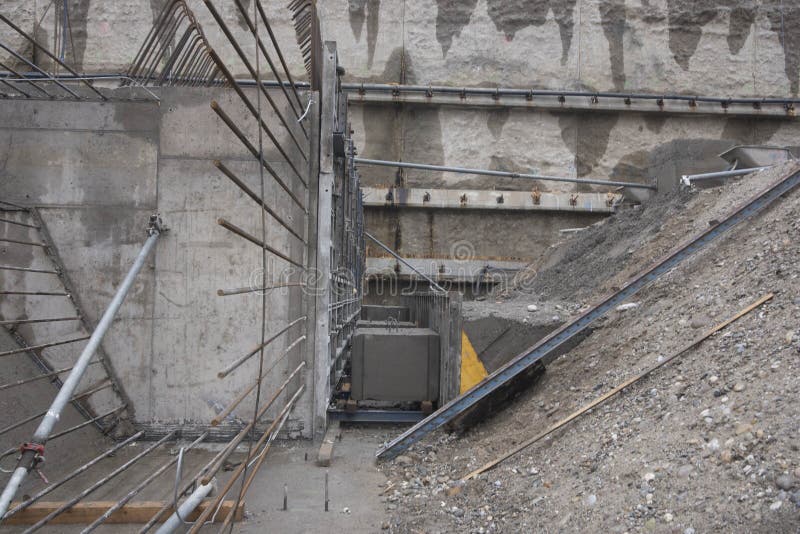 Reinforcing Steel or Construction Steel for Building Stock Photo ...