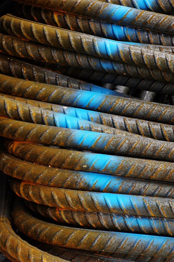 Reinforcing Steel Structure Stock Image - Image of bent, heap: 79900235