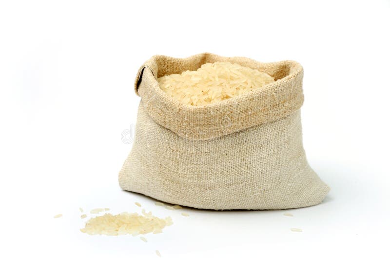 Reis in einem Sack stockfoto. Bild von schnell, beutel - 24895216