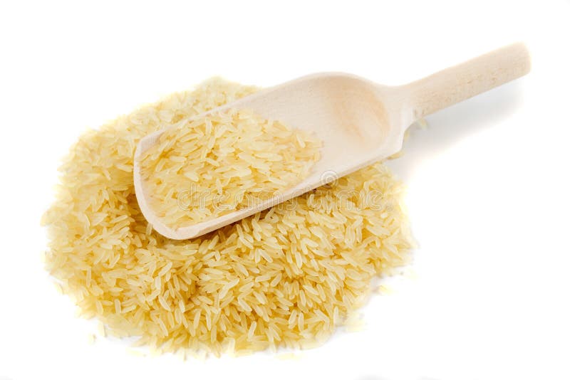 Rohes Reiskorn stockfoto. Bild von blau, reis, getreide - 16786140