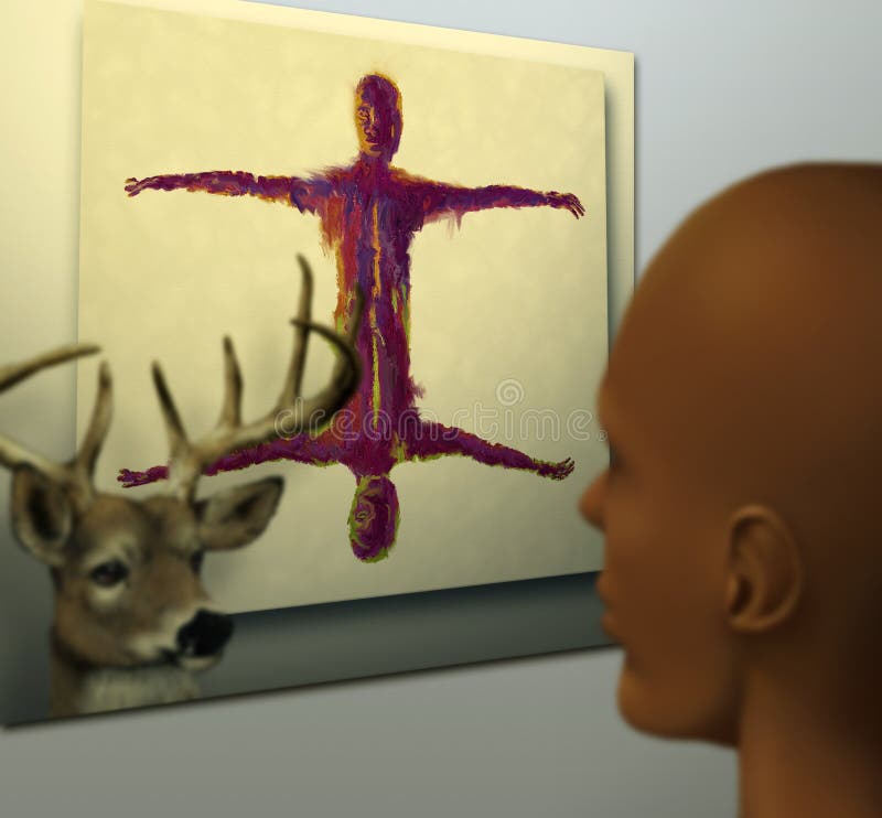 Reiteration stock image. Image of figure, head, antlers - 18272485