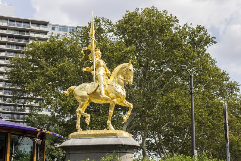 Reiterstatue Von Jeanne D'Arc, Philadelphia Redaktionelles Stockfoto - Bild: 133402658