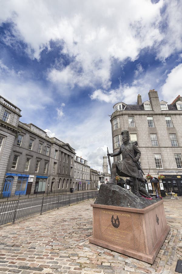 Gordon Highlanders-' Denkmal, Castlegate, Aberdeen, Schottland ...