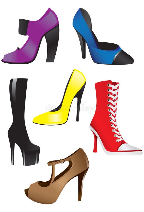 Reizvolle Fersen vektor abbildung. Illustration von bunt - 17869403