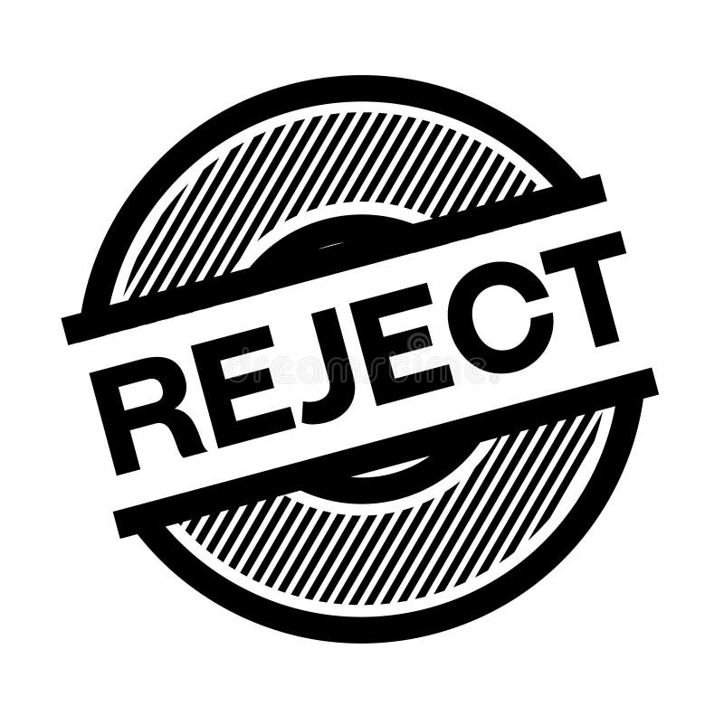 Reject black stamp stock vector. Illustration of paperwork - 124380570