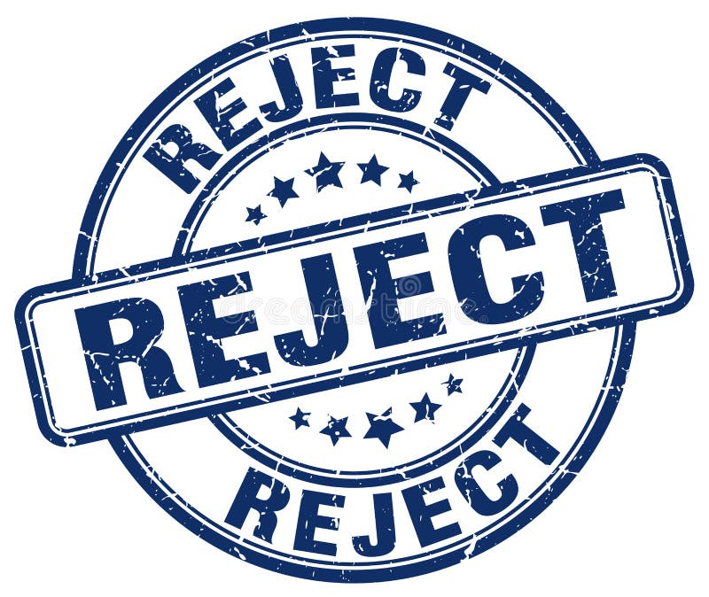 Reject Stamp On Box Shows Rejection Or Denied Product Stock ...