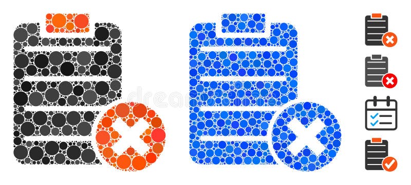 Reject Form Icon. Refusal Document Icon. Flat Illustration of Refuse ...