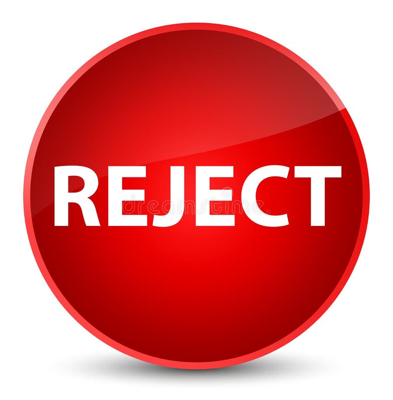 Reject Elegant Blue Diamond Button Stock Illustration - Illustration of ...