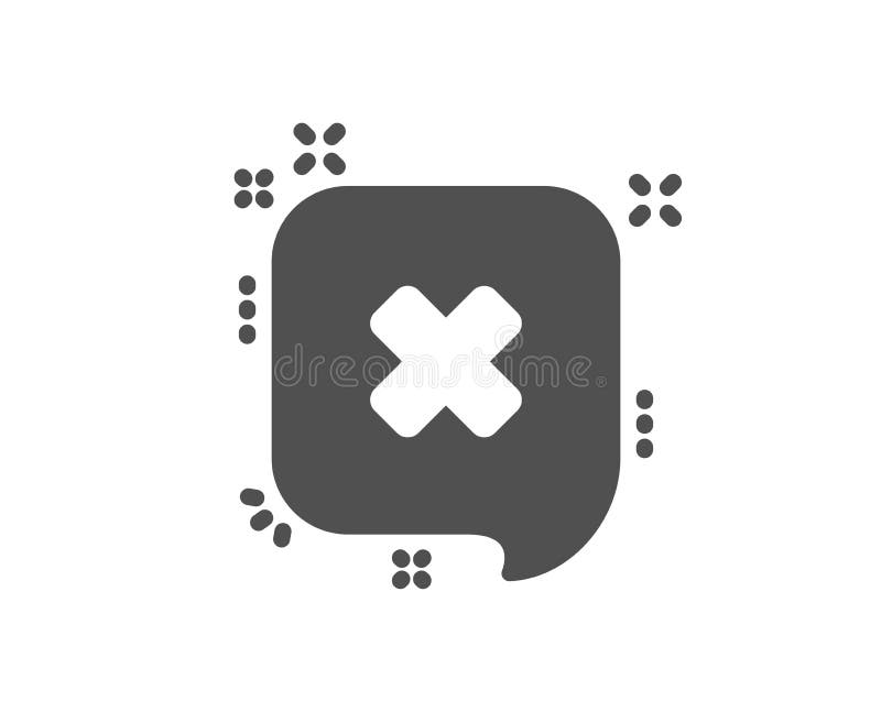 Reject Message Icon. Decline Chat Sign. Vector Stock Vector ...