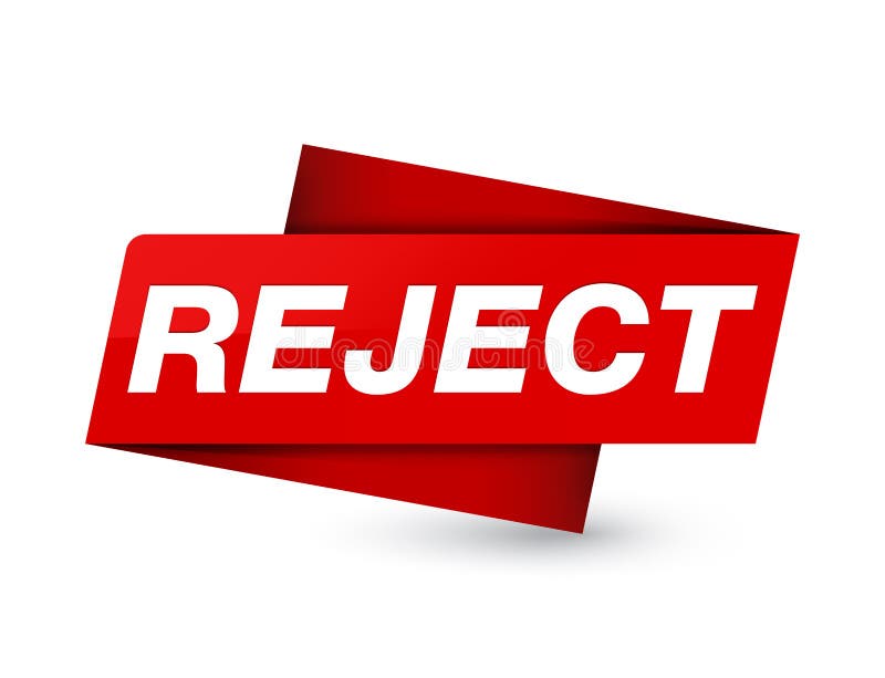 Reject Premium Orange Round Button Stock Illustration - Illustration of ...