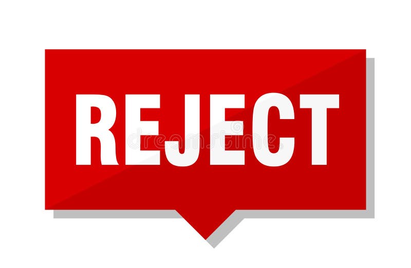 Reject price tag stock vector. Illustration of square - 118881249