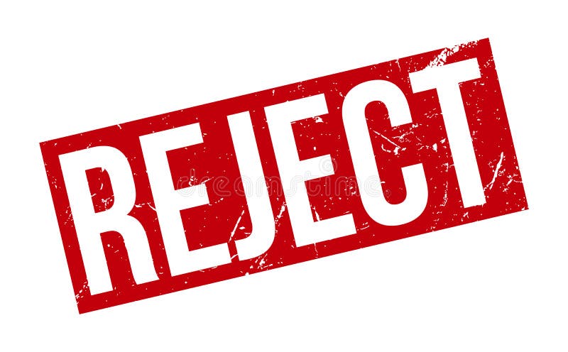 Reject Rubber Stamp. Red Reject Rubber Grunge Stamp Seal Vector ...