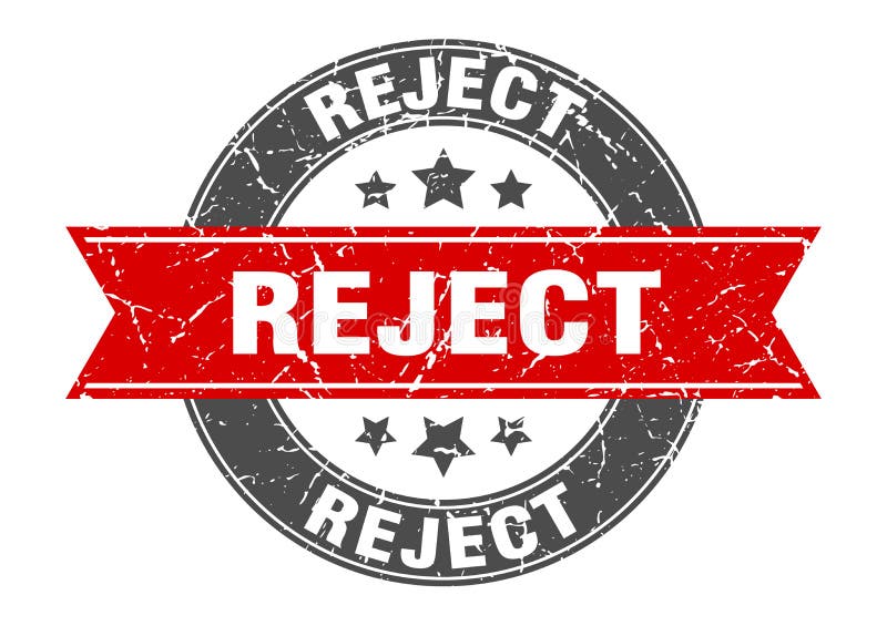 Reject Stamp on Box Shows Rejection or Denied Product Stock ...