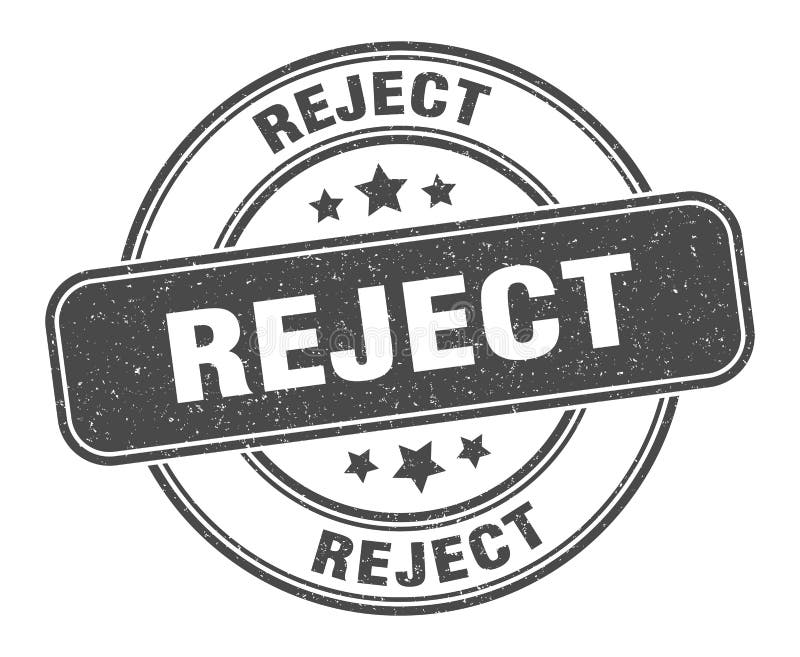 Reject Stamp on Box Shows Rejection or Denied Product Stock ...