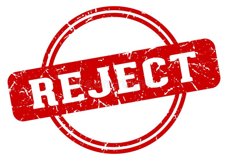 Reject stamp stock vector. Illustration of graphic, badge - 347664193