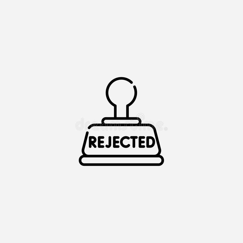Reject Stamp on Box Shows Rejection or Denied Product Stock ...