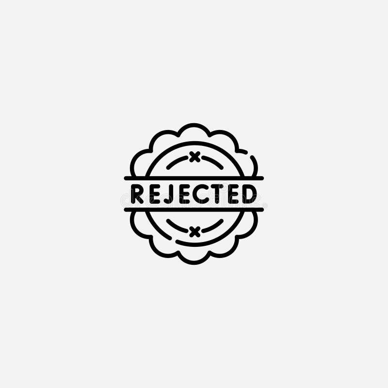 Reject Stamp on Box Shows Rejection or Denied Product Stock ...